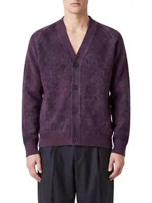 Avant Toi Avant Toi 100% Cashmere V-Neck Cardigan Red