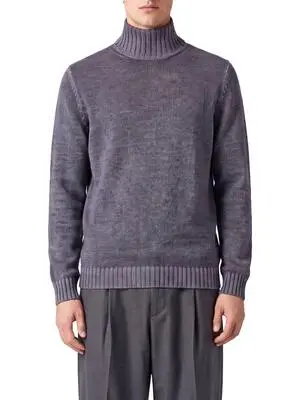 Avant Toi Merino Wool And Cashmere Turtleneck Jumper - Brown