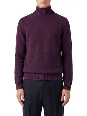 Avant Toi Merino Wool And Cashmere Turtleneck Jumper - Red