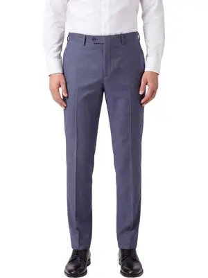 Incotex Slim Fit Chino Trousers In Pure Virgin Wool - Grey