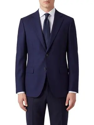 Paul Smith Slim Fit Two-button Sartorial Blazer In Pure Wool - Black