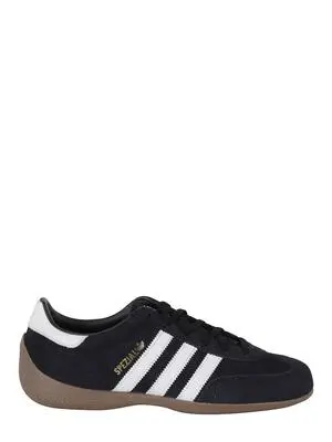 ADIDAS ORIGINALS Handball Spezial Leather And Suede Sneakers With 3-stripes - Black