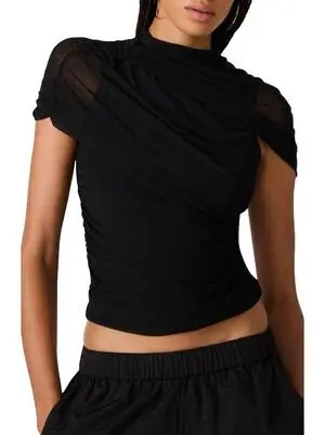 Steve Madden Kerry Mesh Top - Black