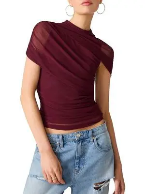 Steve Madden Kerry Mesh Top - Fig