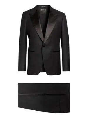 Zegna Wool And Mohair Tuxedo - Black