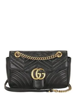 Gucci Gg Marmont Shoulder Bag - Black