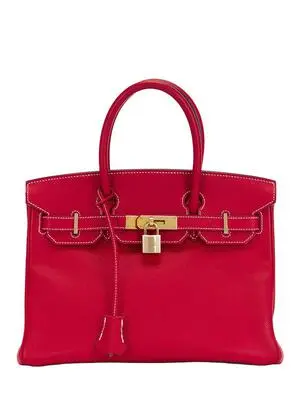 Hermès Hermes Epsom Birkin 30 Handbag In Red Rouge
