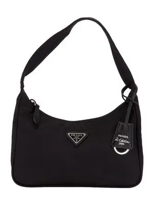 Prada Mini Re-edition 2000 Re-nylon Shoulder Bag - Black