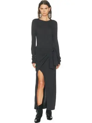 Isabel Marant Étoile Jozira Knit Maxi Dress - Anthracite