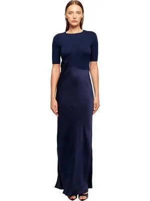 SWF Two-Piece Navy Maxi Dress