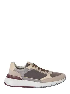 Brunello Cucinelli Nubuck-suede Sneakers - Black