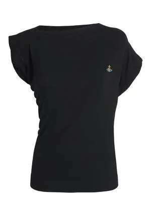 VIVIENNE WESTWOOD Asymmetric Orb Hebo Top Black
