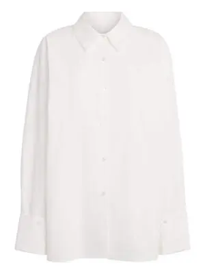 HERSKIND Cotton Inga Oversized Shirt - White