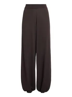 HERSKIND Merino Clark Wide-leg Trousers - Brown