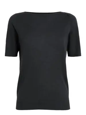 HERSKIND Cashmere Emanuelle T-shirt - Grey