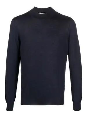 GRAN SASSO Long-sleeved Sweater - Navy Blue