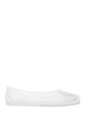 ANCIENT GREEK SANDALS Iro Jelly Ballerina Shoes - White