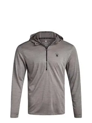 SPYDER Spyder Textured Knit Half Zip Pullover Grey