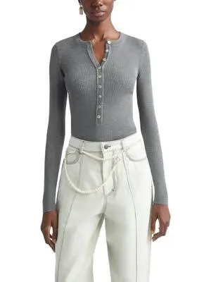 NACKIYE Insider Merino Wool & Silk Knit Top