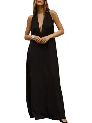 BAYSE Willow Maxi Dress - Black