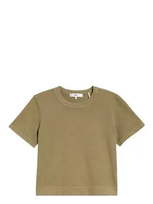 FRAME The Boxy Crop T-shirt - Army