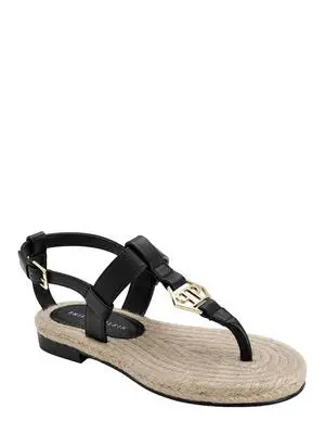 Philipp Plein Nappa Sandals Rope Hexagon - Black