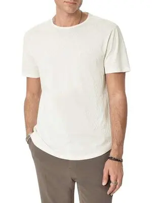 John Varvatos Mooney Textured Organic Cotton T-shirt - Salt