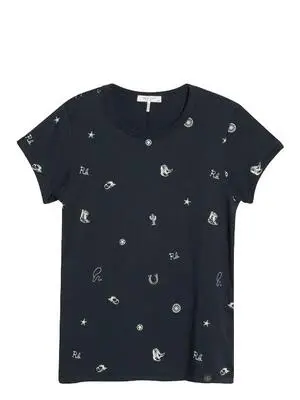 Rag & Bone Rodeo Graphic T-shirt - Navy Multi