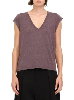 PROJECT SOCIAL T Project Social T Canyon V-Neck T-Shirt Dark Mocha