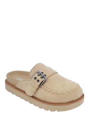 Mia Zaina Buckled Mule With Lug Sole - Sand