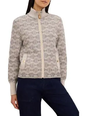 NIC+ZOE Dapper Swirl Knit Jacket - Neutral Multi