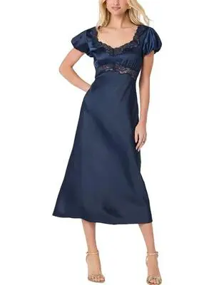 Astr The Label Almandina Dress - Navy