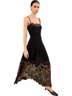 Ulla Johnson Josina Lace Midi Skirt - Noir