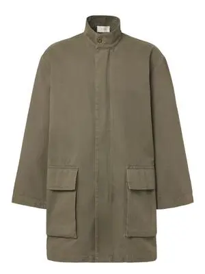 THE ROW Simeau Cotton Car Coat - Green