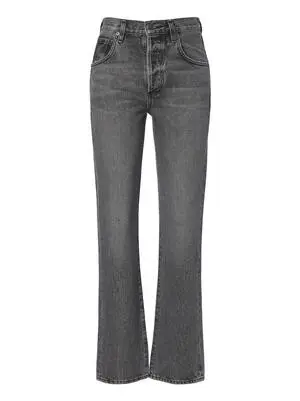 Citizens Of Humanity 90s French Cropped Straight Jeans - Grey