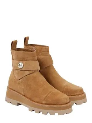 JIMMY CHOO Meena Suede Ankle Boots