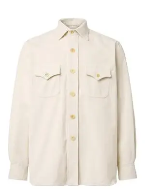 Rubinacci Cotton Corduroy Jacket - White