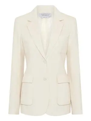 GABRIELA HEARST Louisa Blazer In Ivory Sea Island Cotton Corduroy