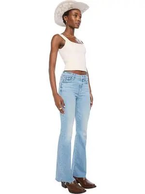 MOTHER MOTHER The Weekender Fray Jeans In Wish Upon A Star