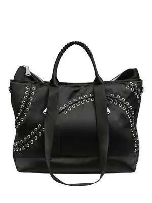 AIMEE Lace Up Convertible Tote - Black