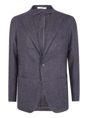 Tagliatore Montecarlo' Single Breasted Wool Jacket - Brown