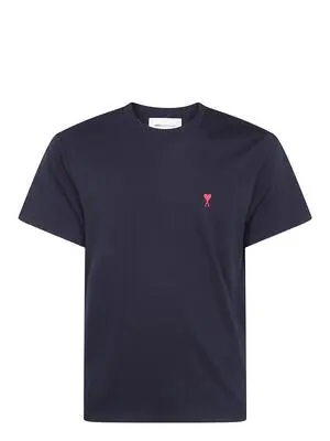 AMI Paris T-shirt Short Sleeve "quota Ami De Coeur" Black