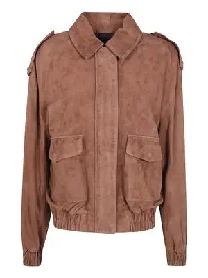 ARMA Lamb Suede Jacket - Brown