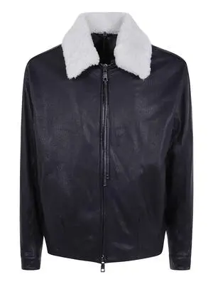 GIORGIO BRATO Leather Jacket - Black