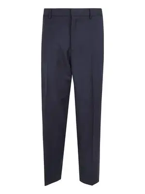 JIL SANDER Wool Blend Trousers - Black
