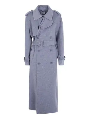 Simkhai Long Belted Coat - Gray