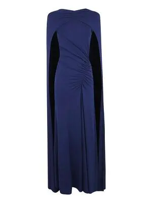 Simkhai Coat Cape Gown "demi - Blue