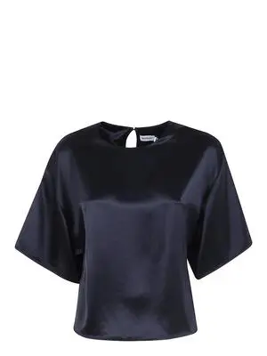 Simkhai SIMKHAI Alina Short Sleeve Top Black