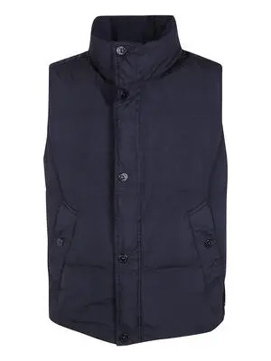 Stone Island Sleeveless Quilted Vest - Black