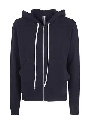 Rick Owens Sweatshirt Zipped Hoodie Jacket - Black
